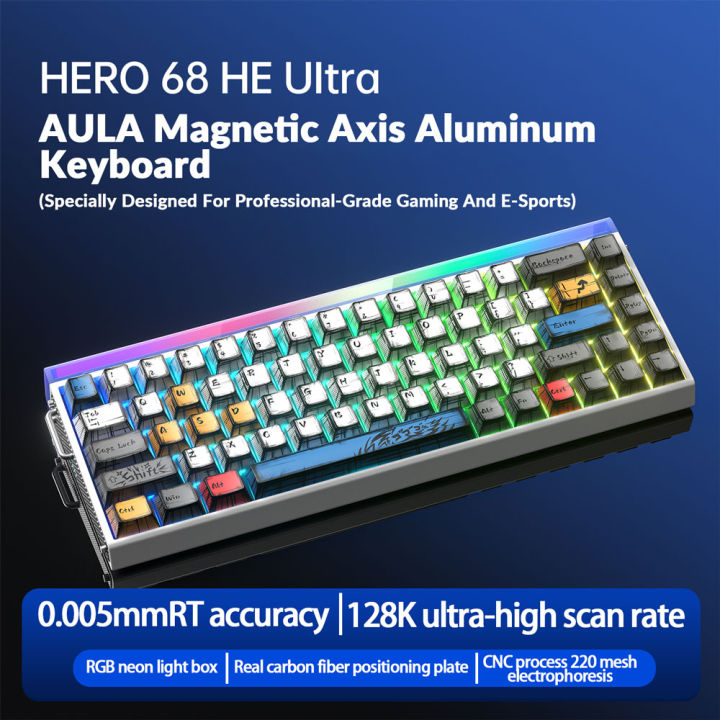 Aula anh hùng 68 ông Pro/siêu RT bàn phím nhôm 0.005mm RT RGB hộp đèn ...