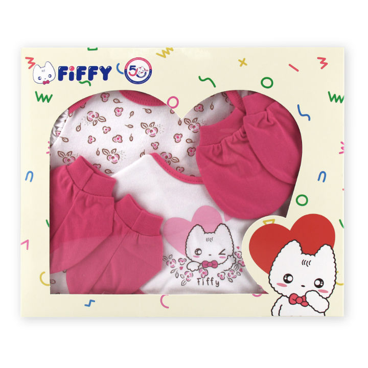 FIFFY SET HADIAH BAYI PINK FLOWER GIFT SET (98-07-008) | Lazada