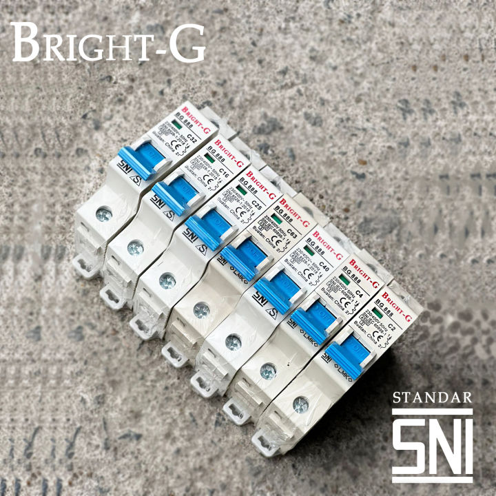 MCB MG Merlin Gerin Biru Multi9 2A, 4A, 6A, 10A, 16A Ampere BRIGHT-G | Lazada Indonesia