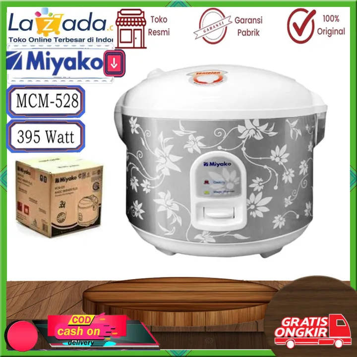 Miyako MCM 528 Silver Magic Com Rice Cooker [ 1.8 Liter] | Lazada Indonesia