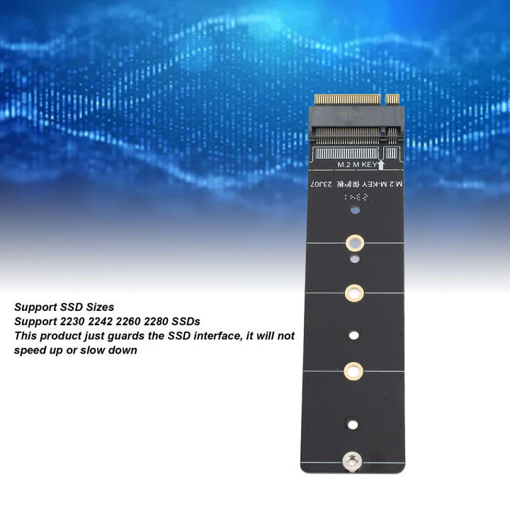 M.2 NVMe SSD Adapter Card M Key Plug and Play Gold Fingers Solid State ...