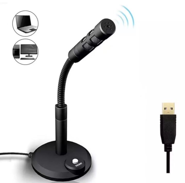 100% Original Smilee USB Desktop Microphone Plug&Play Omnidirectional ...
