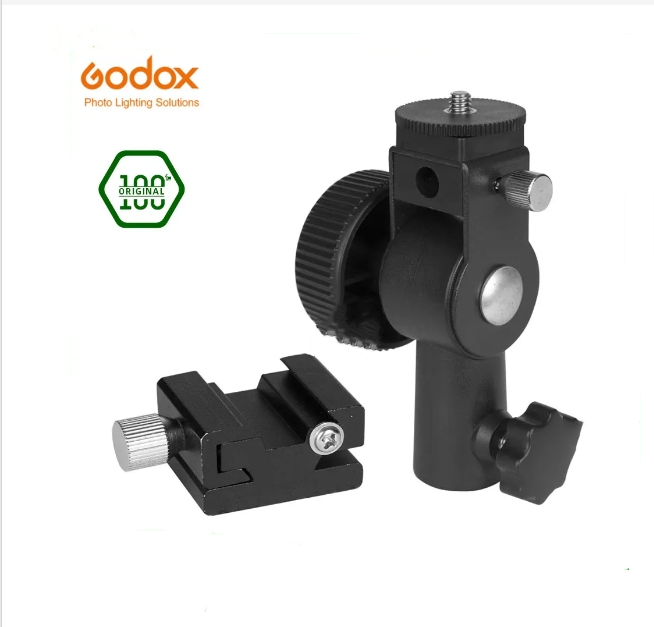 Godox Type-D Flash Speedlite Mount Swivel Light Stand Bracket with ...
