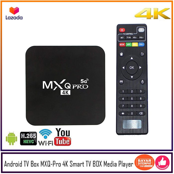 TV BOX ANDROID SMART 4K MXQ PRO 4K Android TV BOX MXQ-Pro 4K Smart TV ...