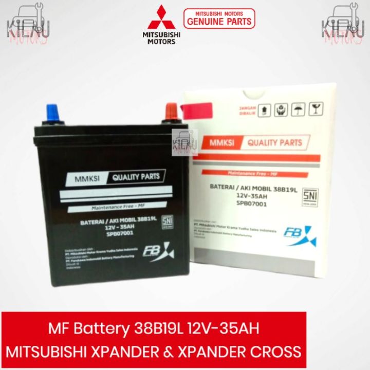 Baterai Aki Mobil Mitsubishi Xpander MF Battery 38B19L 12V-35AH SPB07001 | Lazada Indonesia