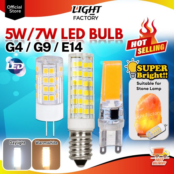 LED Bulb G4 G9 E14 5W 7W SMD COB Corn LED Silicone Crystal Light Lamp 220V Daylight 6k ...