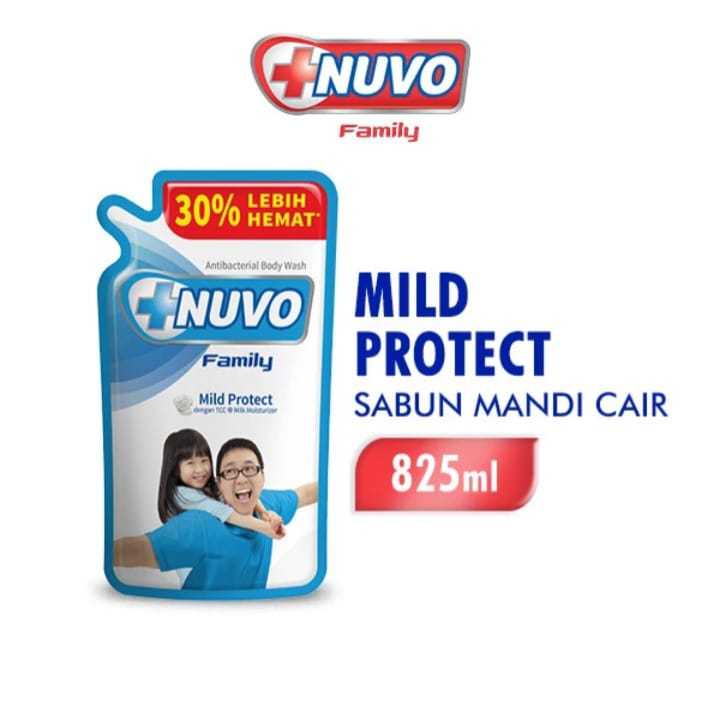 NUVO Family MILD PROTECT Milk Moisturizer Anti Bacterial Body Wash 825 ...