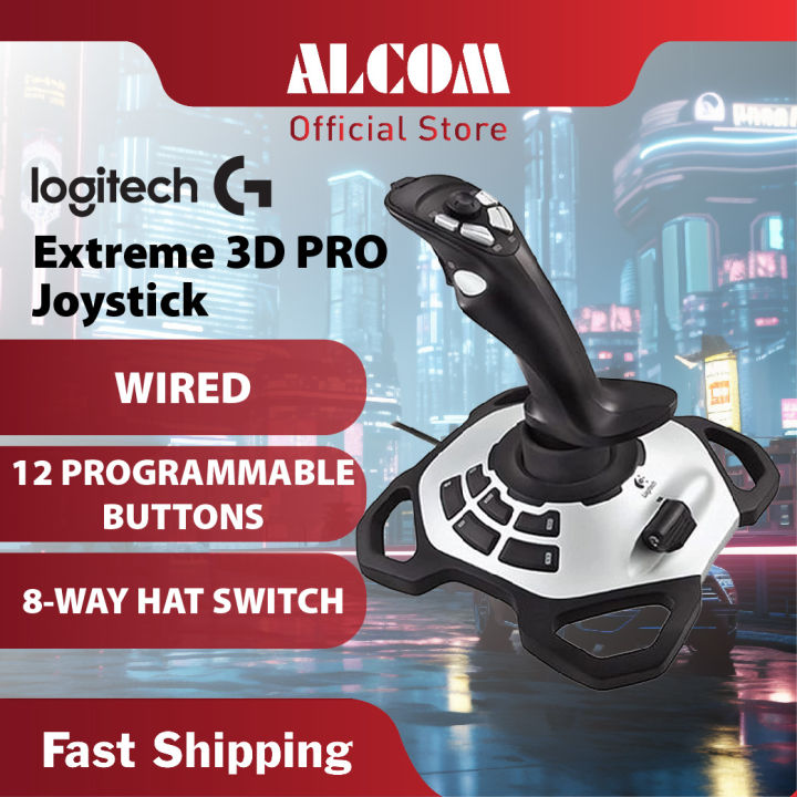 LOGITECH G EXTREME 3D PRO Joystick with 8-way Hat Switch, 12 ...