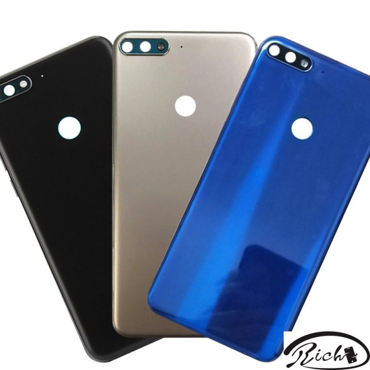 เคสสำหรับ Huawei Y7 2018หลังฝาครอบแบตเตอรี่ Y7 Pro 2018สำหรับ Huawei Y7 ...