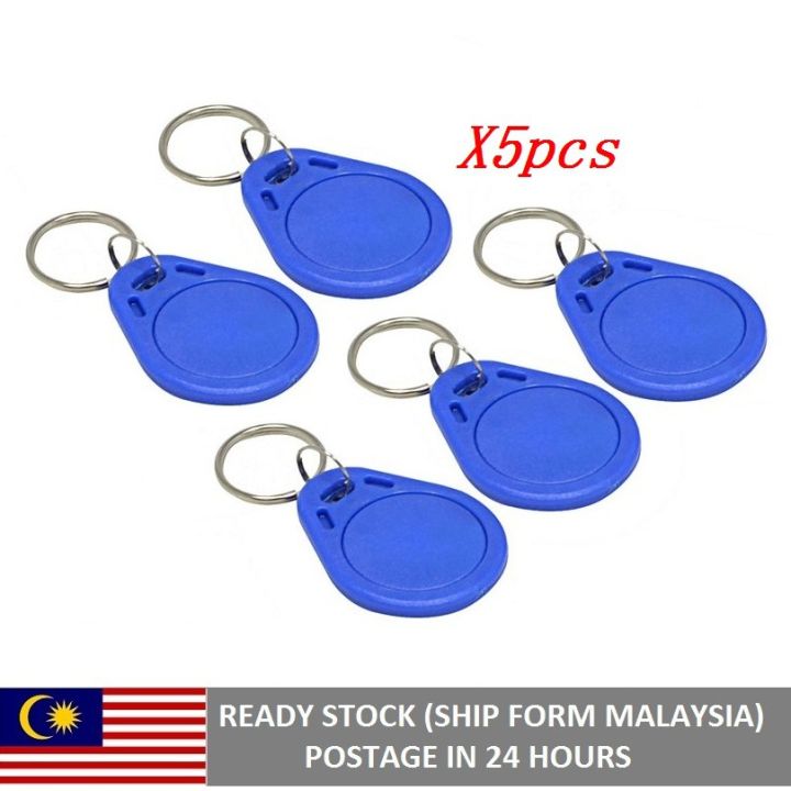 5Pcs 125Khz RFID Key Token Tags Keychain ID Card For Door Access ...