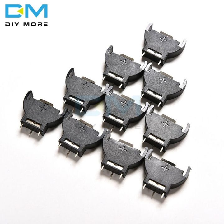 Original diymore 10PCS CR2032 Half-Round Cell Coin lithium Button ...