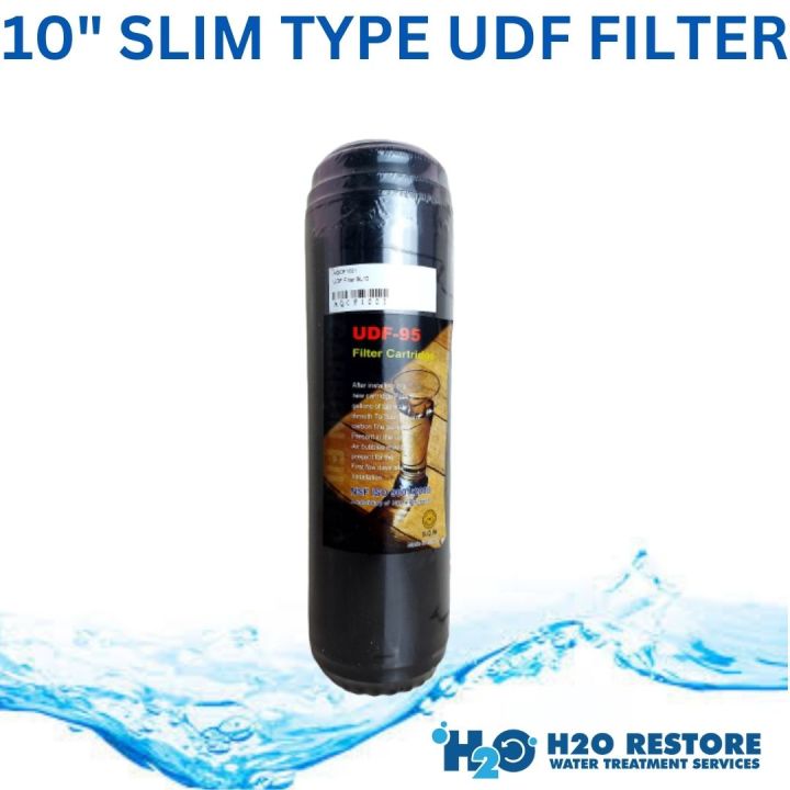 Water Filter 10'' Slim Type UDF Filter Cartridge Ideal for Water Source Maynilad / Water ...