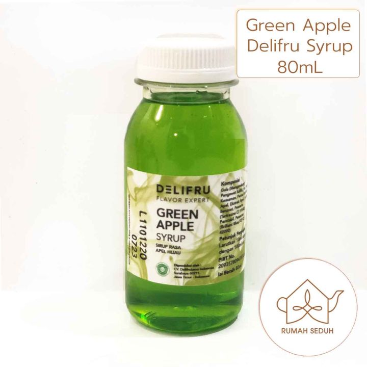 Delifru Green Apple Syrup 80mL - Sirup Buah Apel Hijau Premium | Lazada ...