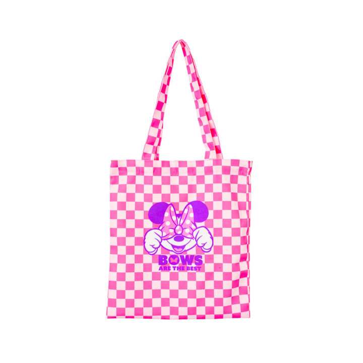 MINISO Disney 100 Smile Faces Collection Vertical Shopping Bag (Pink ...