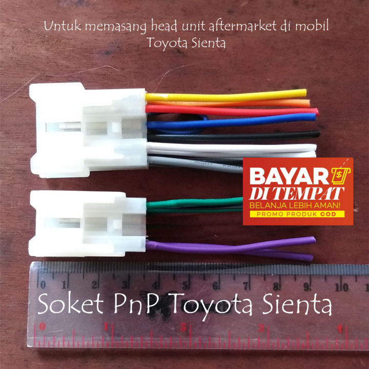 Soket Audio PNP Untuk Pasang Tape Mobil Aftermarket di Mobil Toyota ...