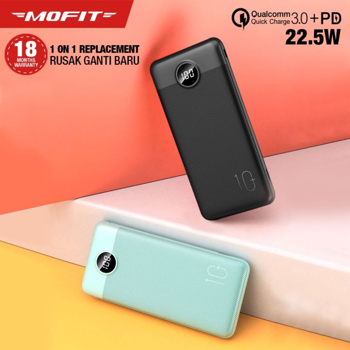 Promo - Power Bank MOFIT M22 PRO 10.000mAh Real Capacity Quick Charge ...