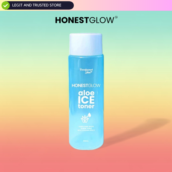 HonestGlow Aloe Ice Toner 60ml Fades Dark Spots, Shrink Pores, with ...
