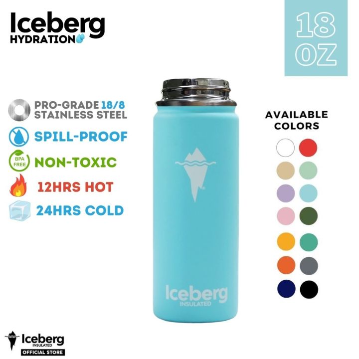 Iceberg Insulated 18oz BOTTLE ONLY - Insulated Water Bottle / Tumbler ...