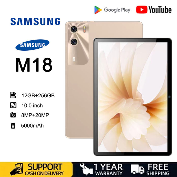 Global Version Samsung Tab M18 12GB+512GB Android Tablet【In 1-year ...