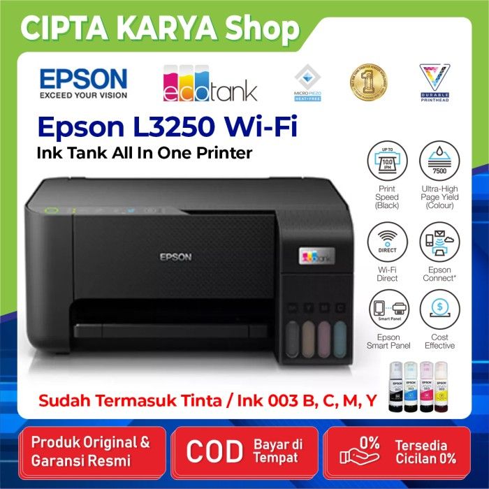 Epson L3250 WiFi All in One Ink Tank Printer | Lazada Indonesia
