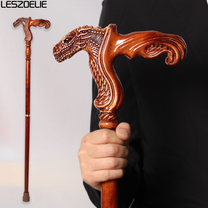 95cm Fierce Crocodile Walking Stick Men German Beech Wooden Detachable ...