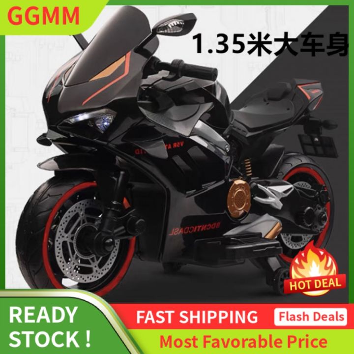 Children's Electric Parent-Child Double Motorcycle 3-10 Boys and Girls ...