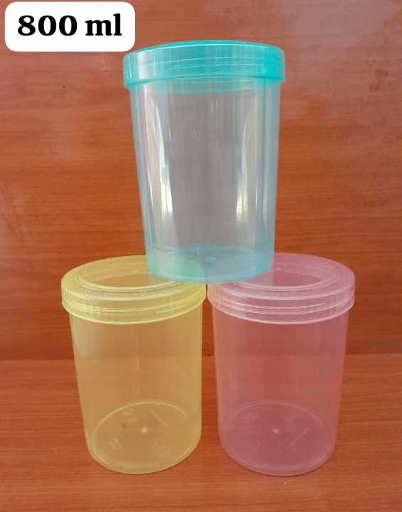 ( 2 pcs ) TOPLES PLASTIK 800ml / TOPLES TABUNG WARNA 800 ML | Lazada ...