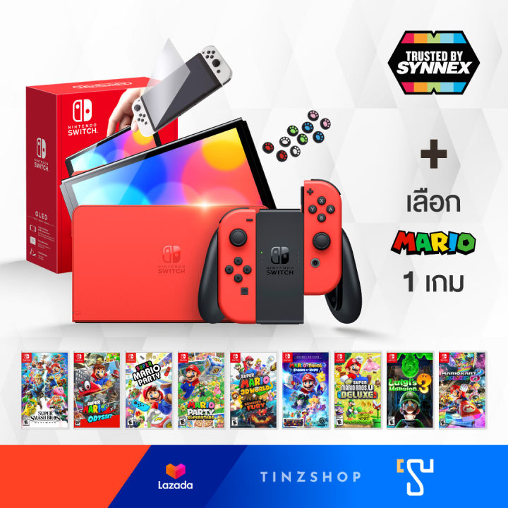 Nintendo Switch OLED Mario Red Edition , เครื่อง Oled สีแดงใหม่ (Synnex ...