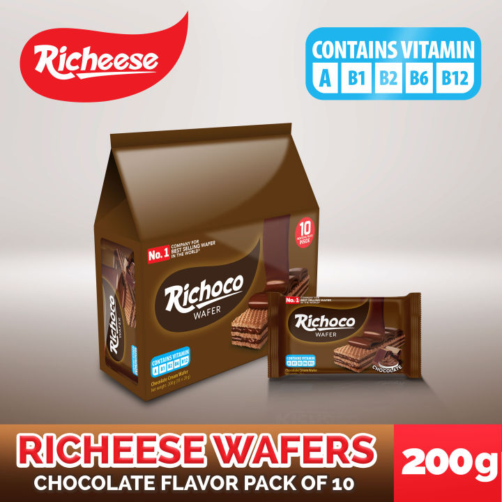 IWG Richoco chocolate Wafer 20g by 10s | Lazada PH