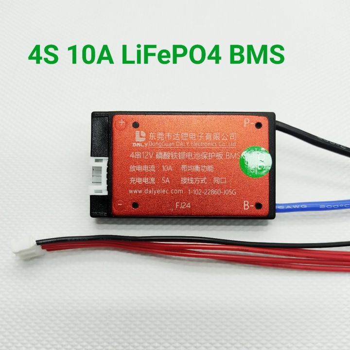 BMS 4S 12V 10A 20A 40A สำหรับแบตเตอรี่ลิเธียมฟอสเฟต Lithium Phosphate LiFePO4 3.2 V Battery ...