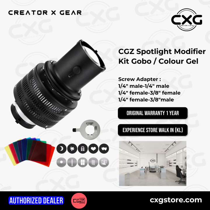 CGZ Spotlight Optical Modifier Kit Gobo Mod / Colour Gel | Lazada