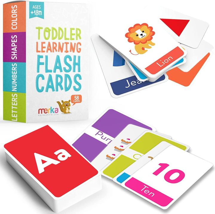 All in 1 Flash Card Kad Letter Number Shape Colour Early Learning | Lazada