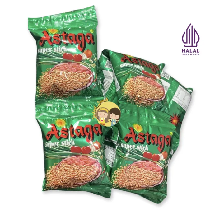 Astaga Super Stick Rasa Asin Gurih 10 X 8 Gr Snack Mie Jadul by Jadoel ...