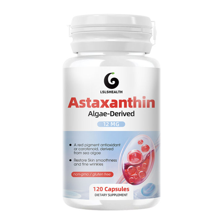 LsHealth Astaxanthin 12mg, Extra Strength,derived from Non-GMO ...