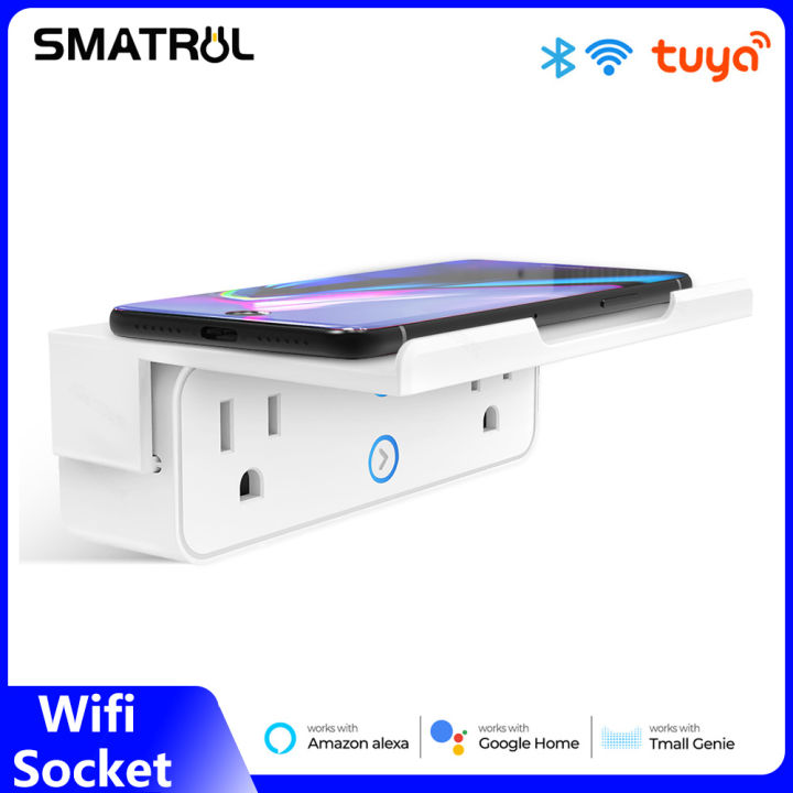 SMATRUL Tuya/Smartlife Smart Socket Us Plug Outlet with Extender Built ...