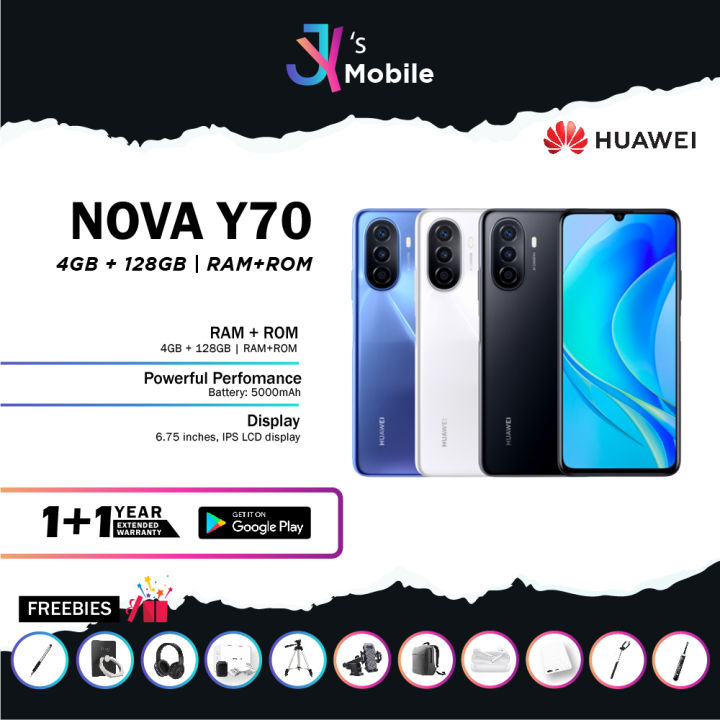 HUAWEI Nova Y70 (4GB RAM 128GB ROM) - Original HUAWEI Malaysia | Lazada