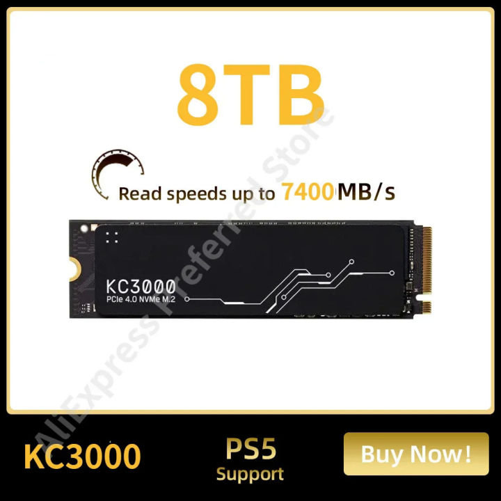 PS5 SSD KC3000 M2 NVMe 500GB 1TB 2TB NVMe Ssd M.2 2280 PCIe 4.0X4 ...