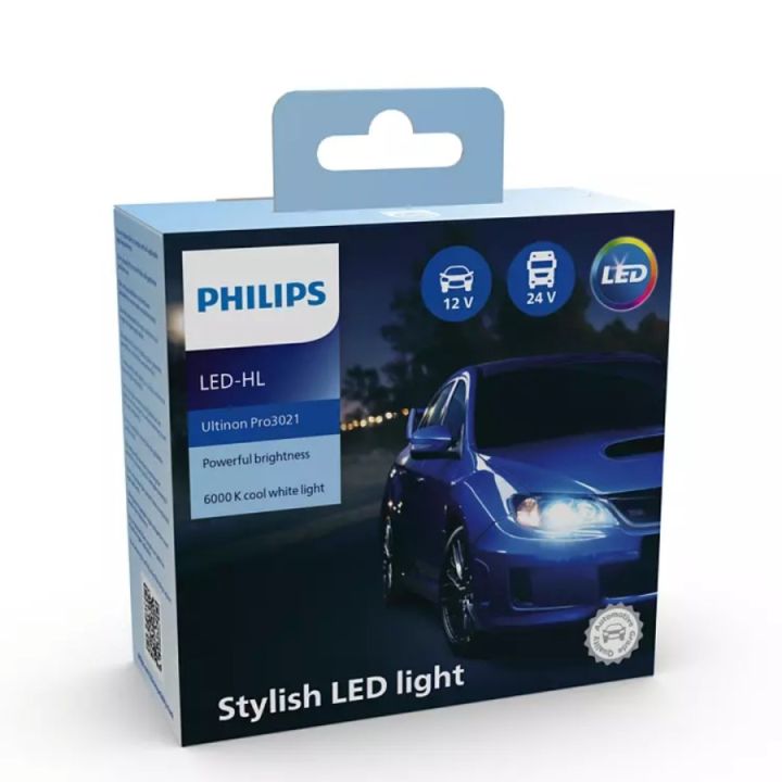 Philips HB3/HB4 LED Ultinon Essential Gen3 6000K Lampu Mobil | Lazada ...