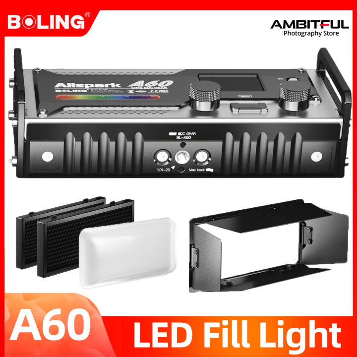 BOLING BL-A60 60W RGB LED Photography Light 2500K-10000K 0-100% ...