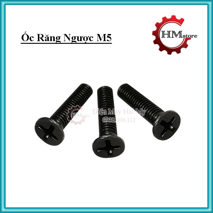 Ốc vít ren ngược M5 và M6 lắp giữ cố định đầu máy khoan 10mm 13mm - Ốc ...