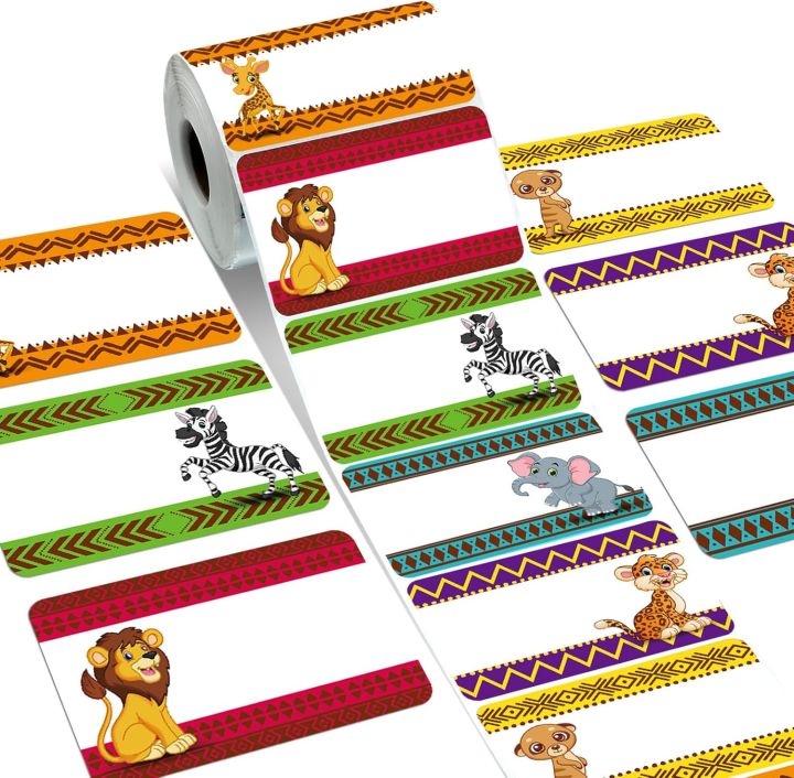 500 Pcs Jungle Name Tags for Classroom African Safari VBS Name Tag ...