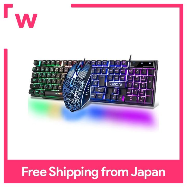 CHONCHOW Gaming Keyboard Mouse Set Switch ps4/ps5 compatible Japanese ...