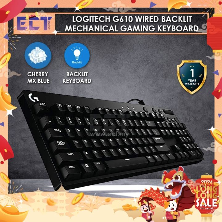 Logitech G610 Wired Backlit Mechanical Gaming Keyboard (Cherry MX Blue ...