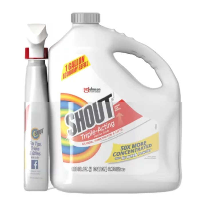 Shout Triple-Acting Liquid Refill (128 oz) with Shout Trigger Stain ...