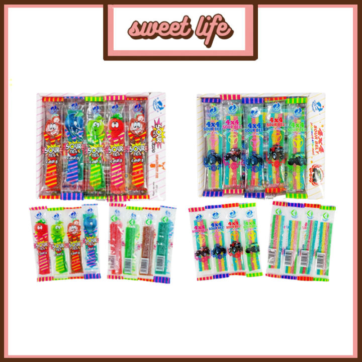 40'S X 8G TWINFISH SOUR TIES / SOUR BELT CANDY CONTAINS FRUIT JUICE ...