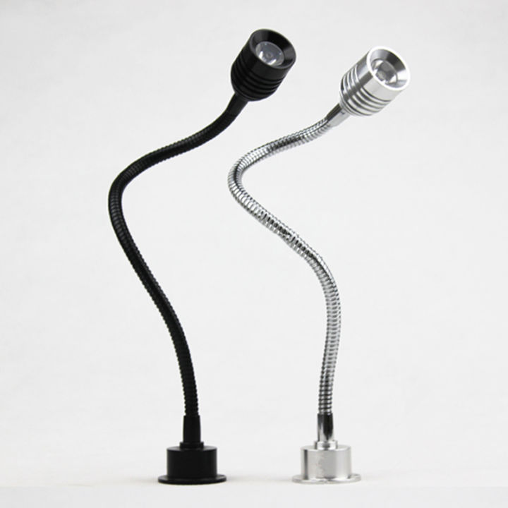 3W LED Hoses Wall Lamp Flexible Home Hotel Bedside Reading Wall Light ...