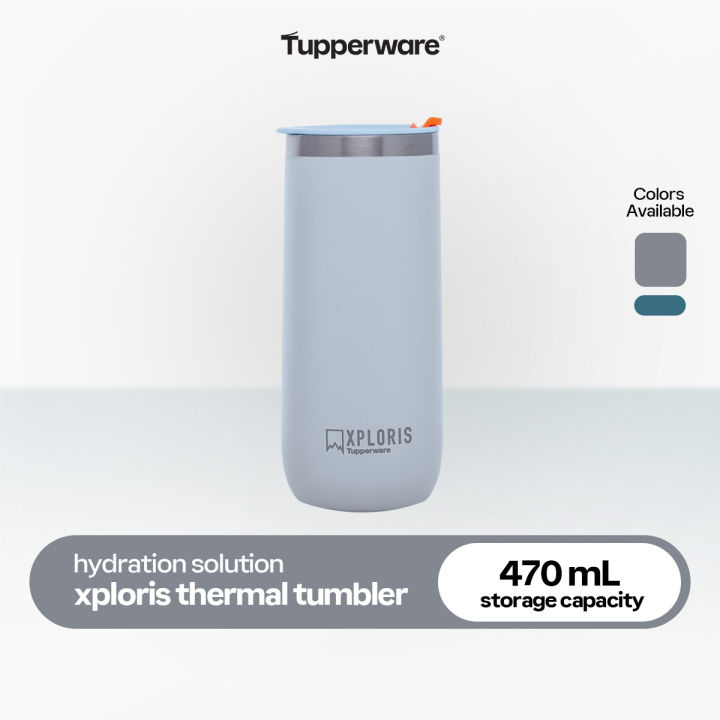 Tupperware Xploris Thermal Tumbler 470mL [Hydration Solution] [Water ...