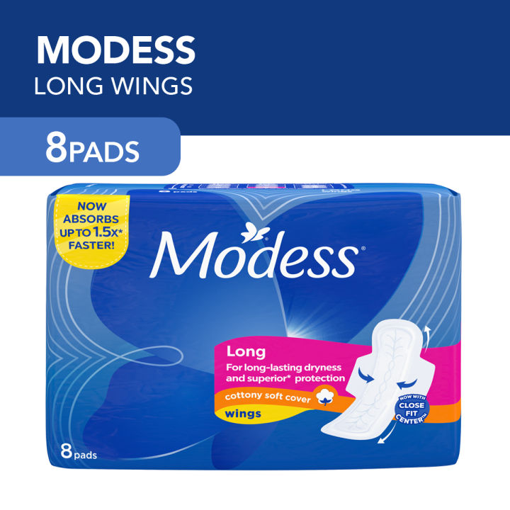 Modess Long Wings Napkins 8s | Lazada PH