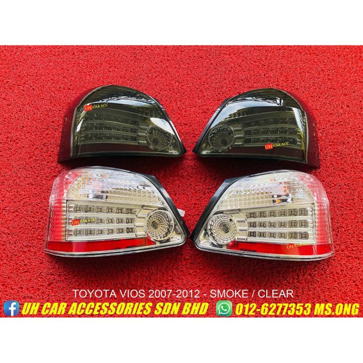 TOYOTA VIOS NCP93 2007-2012 ALBINO SMOKE LED TAIL LIGHT TAIL LAMP ...