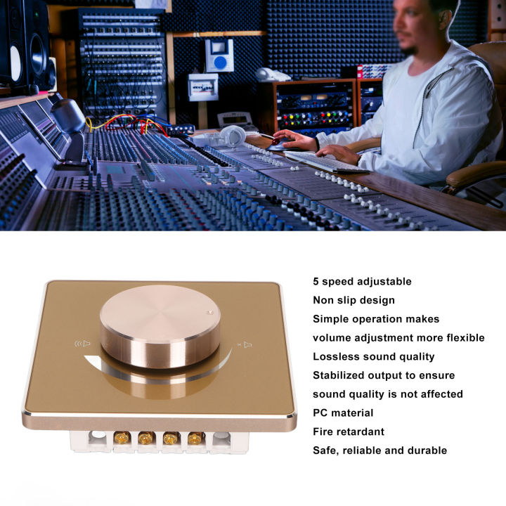 Wall Volume Control 50W Volume Controller Knob Lossless for Home ...